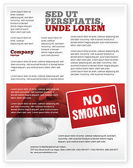 No Smoking Flyer Template, Background in Microsoft Word, Publisher and ...
