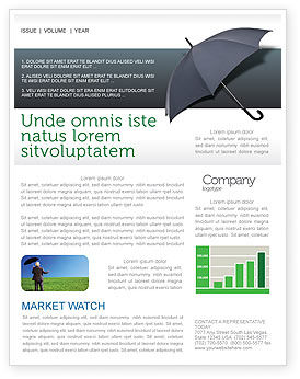Umbrella Newsletter Template for Microsoft Word & Adobe InDesign, 02562 ...