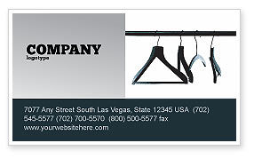 Clothes Hangers Business Card Template, Layout. Download Clothes ...