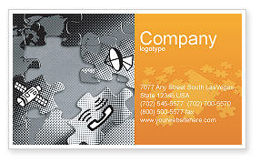 Communication Technology Business Card Template, Layout. Download ...