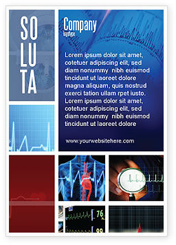 ECG in Blue Brochure Template Design and Layout, Download Now, 02617 ...