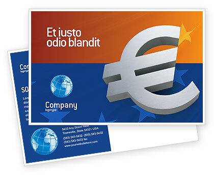 Europa Geld Ansichtkaart Templates in Microsoft Word, Adobe Illustrator ...
