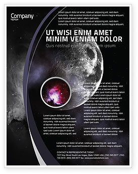 Moon Flyer Template, Background in Microsoft Word, Publisher and ...