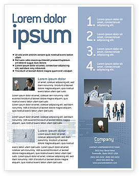 Data Flow Flyer Template, Background in Microsoft Word, Publisher and ...