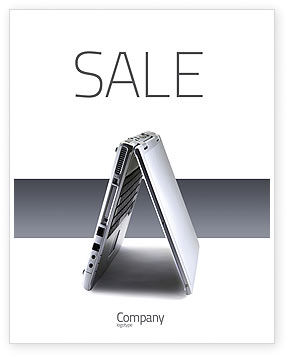 Portable Computer Sale Poster Template in Microsoft Word, Publisher and ...