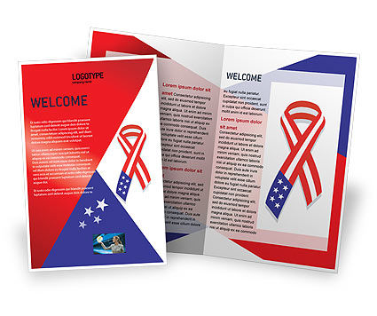 Patriot Ribbon Brochure Template Design and Layout, Download Now, 02739 ...