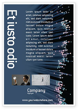 7 Free Fiber Optic Network Ads | PoweredTemplate.com