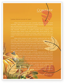 Thanksgiving Day Letterhead Template, Layout for Microsoft Word, Adobe ...