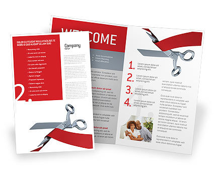 Inauguration Brochure Templates, Design and Layouts | PoweredTemplate.com