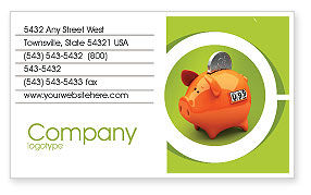 Piggy-bank Business Card Template, Layout. Download Piggy-bank Business ...