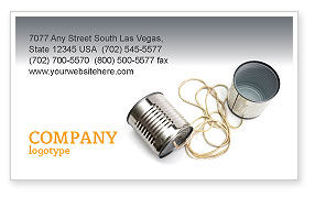 On The Phone Business Card Templates in Microsoft Word & Publisher ...