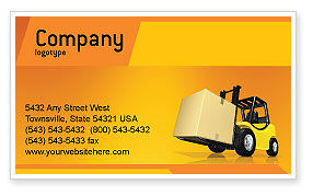 Forklift Business Card Templates in Microsoft Word & Publisher, Adobe ...