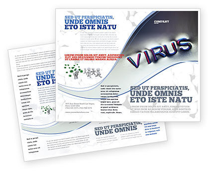 Virus Brochure Templates, Design and Layouts | PoweredTemplate.com