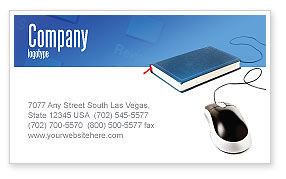 Internet Libraries Business Card Template, Layout. Download Internet ...