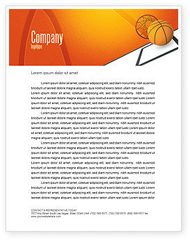 Basketball Letterhead Template, Layout for Microsoft Word, Adobe ...