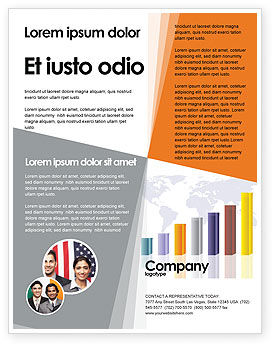 8 Free Accounting Blue Flyers | PoweredTemplate.com