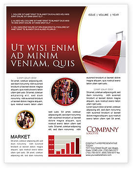 Red Carpet Newsletter Template for Microsoft Word & Adobe InDesign ...