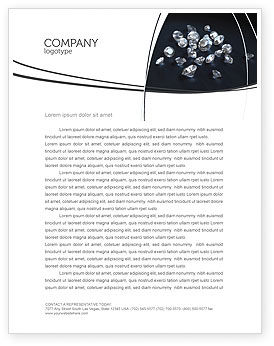 Diamonds Letterhead Template, Layout for Microsoft Word, Adobe ...