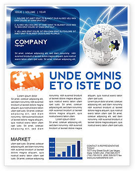 World Map Shape Newsletter Templates in Microsoft Word, Adobe ...