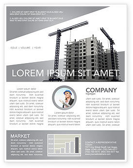 Construction Crane Newsletter Templates in Microsoft Word, Adobe ...