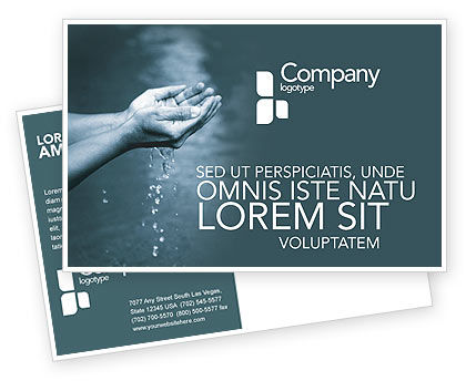 Water Postcard Template in Microsoft Word, Adobe InDesign, 02995 ...