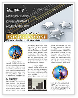 Stars Newsletter Templates in Microsoft Word, Adobe Illustrator and ...