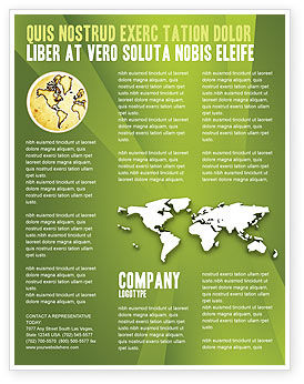 Whole World Flyer Template, Background in Microsoft Word, Publisher and ...