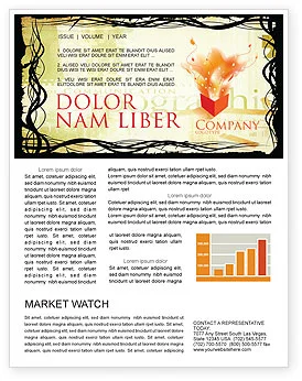 Gothic Newsletter Templates in Microsoft Word, Adobe Illustrator and ...