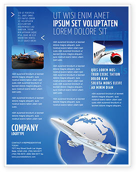 Airway Flyer Template, Background in Microsoft Word, Publisher and ...