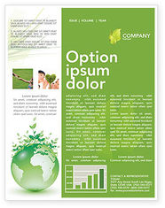 Green Environment Word Template 03091 | PoweredTemplate.com