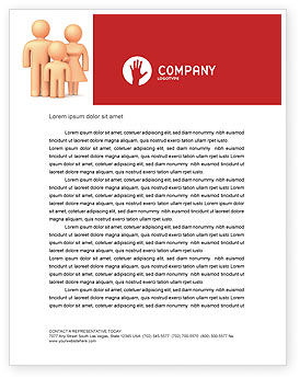 Family Care Letterhead Template, Layout for Microsoft Word, Adobe ...
