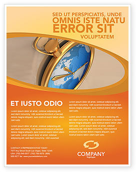 Clocks Flyer Templates Design - Flyer Templates for Microsoft Word ...