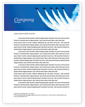 Aviation Parade Letterhead Template, Layout for Microsoft Word, Adobe ...