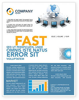 Data Transfer Newsletter Template for Microsoft Word & Adobe InDesign ...