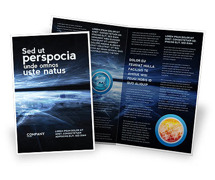 Dark Blue Scientific Brochure Templates, Design and Layouts ...