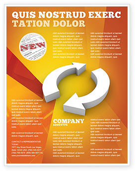 Refresh Flyer Template, Background in Microsoft Word, Publisher and ...