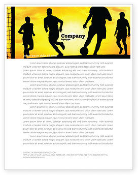 European Football Letterhead Template, Layout for Microsoft Word, Adobe ...