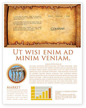 Scroll Newsletter Template for Microsoft Word & Adobe InDesign, 03378 ...