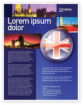 United Kingdom Flyer Template, Background in Microsoft Word, Publisher ...