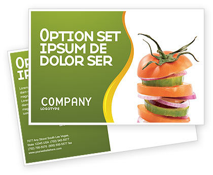 Fresh Vegetables Postcard Template in Microsoft Word, Adobe InDesign ...