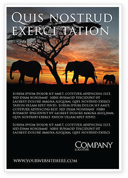 Savanna Ad Template for Advertising Needs, ID 03506 | PoweredTemplate.com