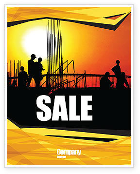 Builders Sale Poster Template in Microsoft Word, Publisher and Adobe ...