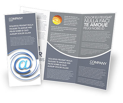 Modern Communication Via Email Brochure Template Design and Layout ...