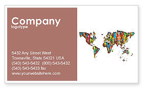 World Diversity Business Card Template, Layout. Download World ...
