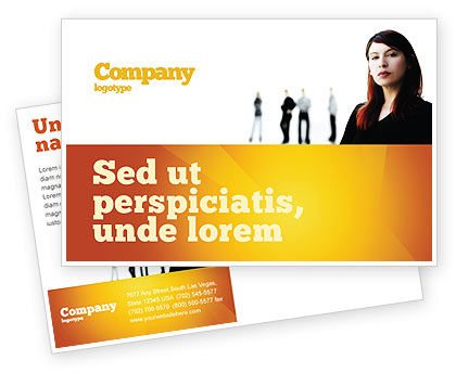 Networking Postcard Template in Microsoft Word, Adobe InDesign, 03552 ...