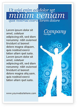 Blue Circles Advertising Templates in Microsoft Word, Adobe Illustrator ...