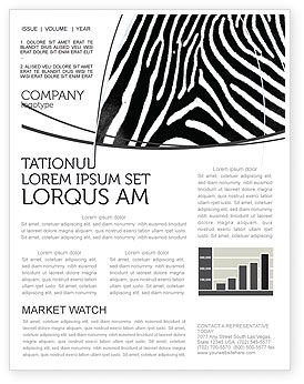 Stripes Newsletter Template for Microsoft Word & Adobe InDesign, 03564 ...