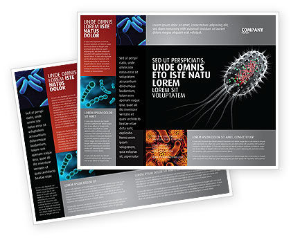 Bacteria Cell Brochure Template Design and Layout, Download Now, 03573 ...