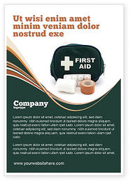 First Aid Set Flyer Template, Background in Microsoft Word, Publisher ...