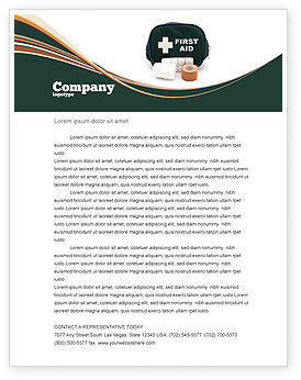 First Aid Set Letterhead Template, Layout for Microsoft Word, Adobe ...